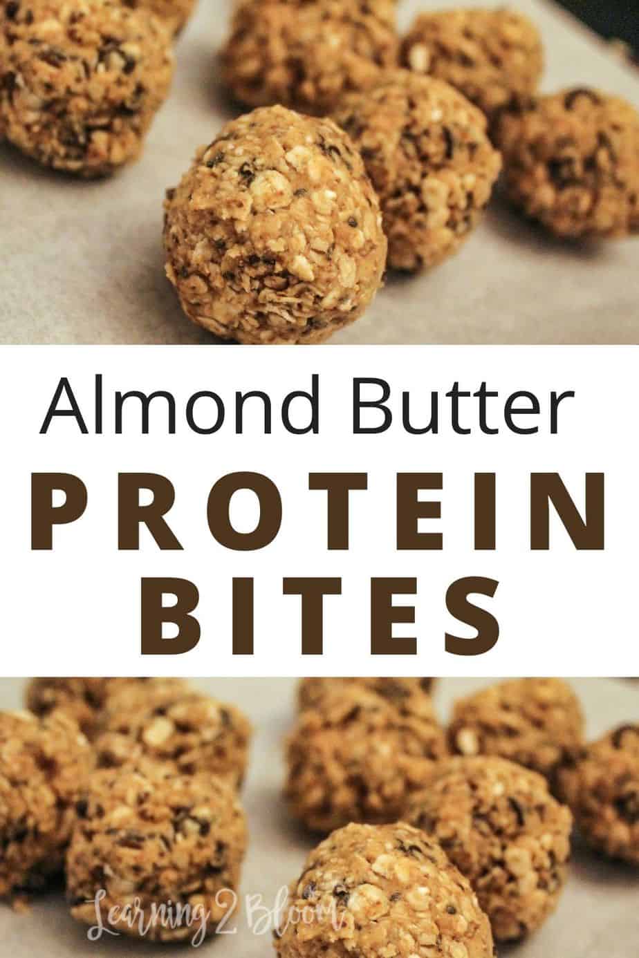 Almond Butter Protein Bites - Learning2Bloom